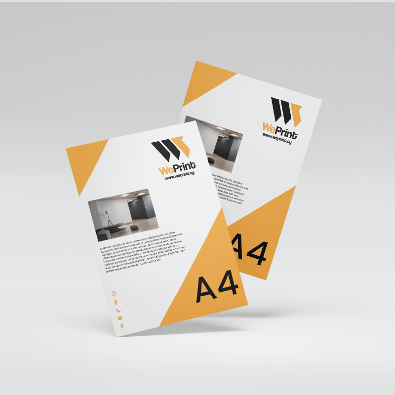 Διαφημιστικά φυλλάδια - A4 - WePrint