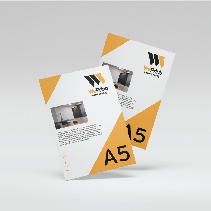 Διαφημιστικά φυλλάδια - Α5 - WePrint